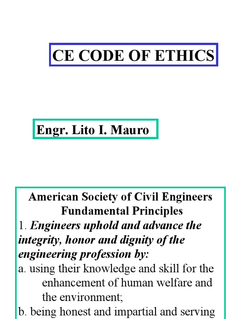 4 - Code of Ethics | PDF | Engineer