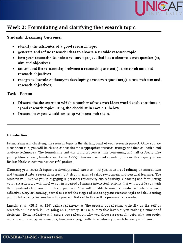 Week 2 - Topic Overview | PDF | Theory | Marketing