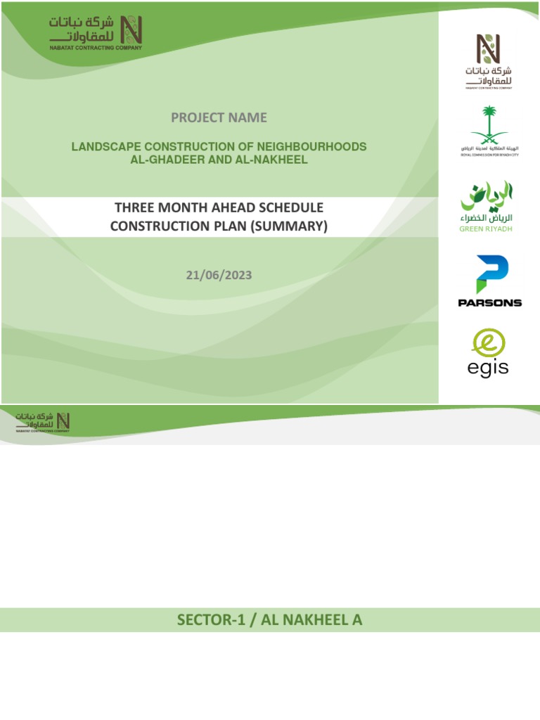 Construction Implementation Plan | PDF