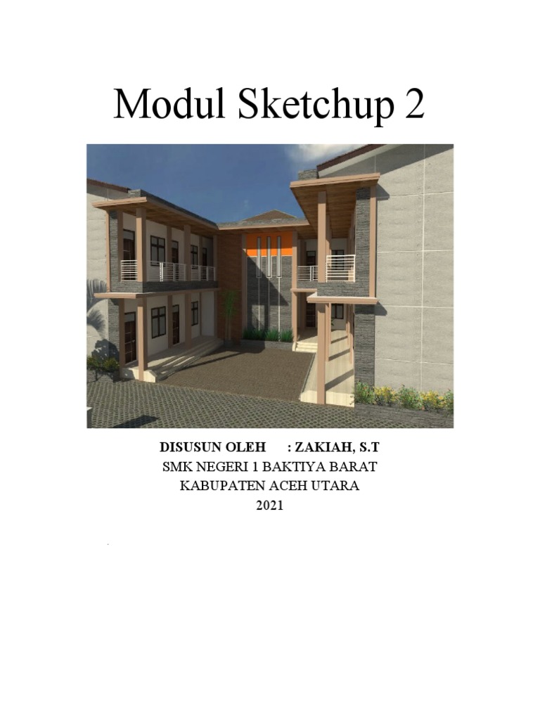Modul Sketchup 2 | PDF | Metode & Bahan Ajar | Seni