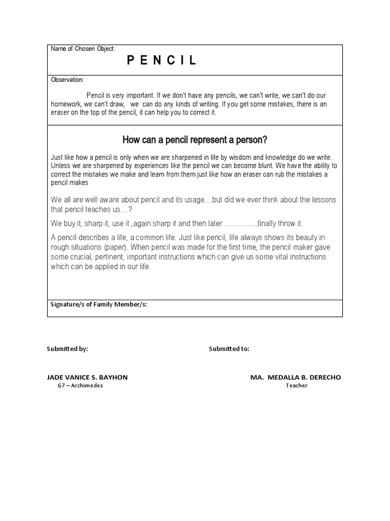 Name of Chosen Object | PDF