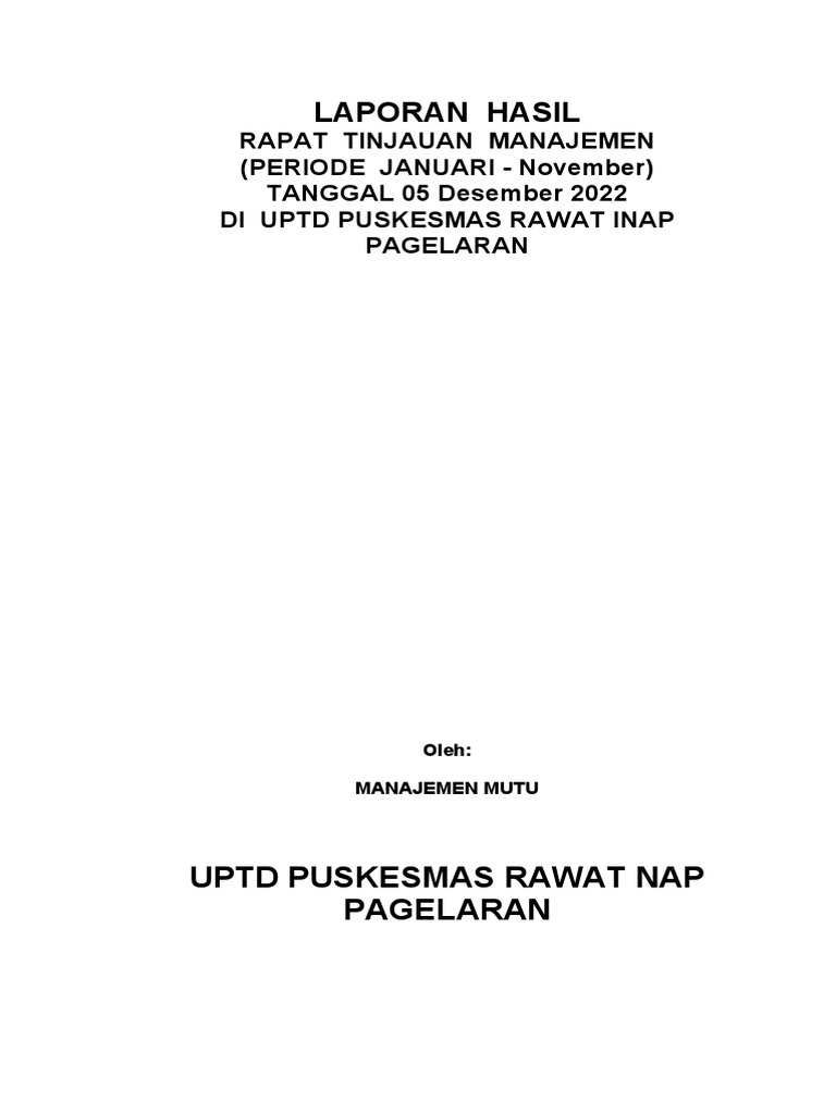 4.laporan Hasil RTM | PDF