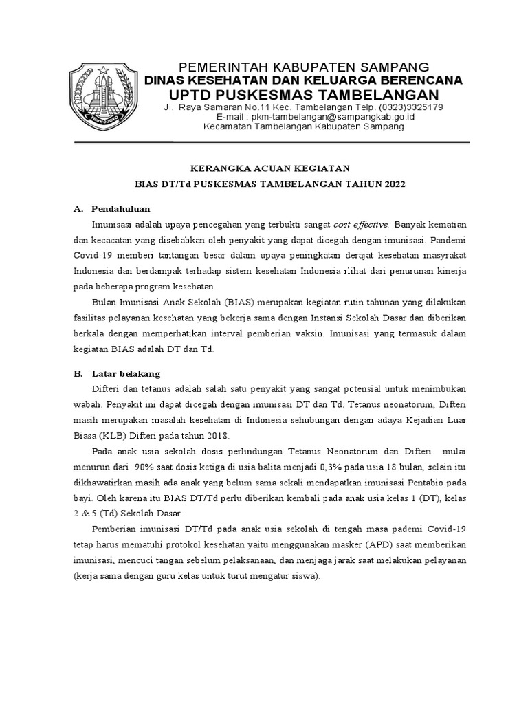 KAK BIAS DT, TD | PDF