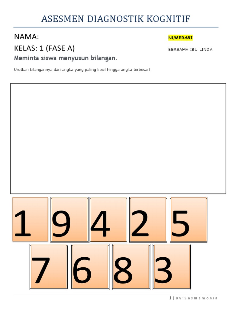 Asesmen Diagnostik Kognitif Kelas 1 Pdf