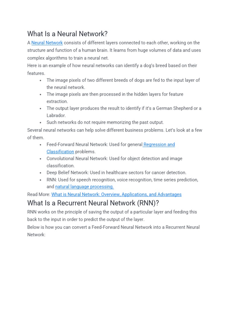 RNN Neural Network | PDF | Artificial Neural Network | Statistical Classification