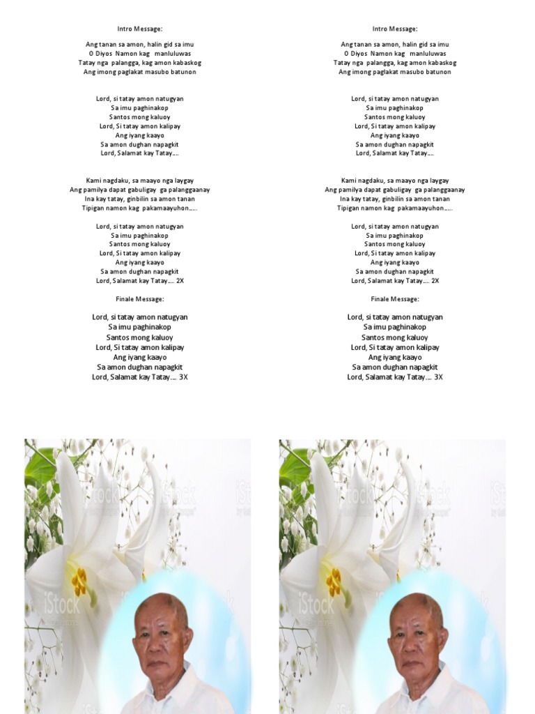 Song To Print Tatay | PDF