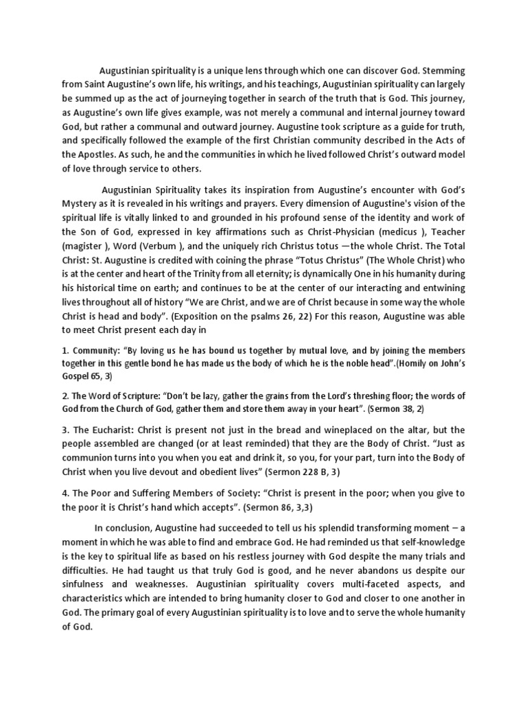 Asf Final Exam | PDF | Augustine Of Hippo | Jesus