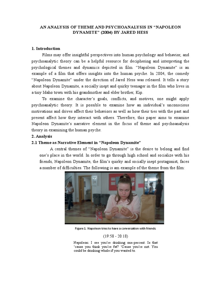 "Napoleon Dynamite: Theme & Psychoanalysis" | PDF | Id | Psychoanalysis
