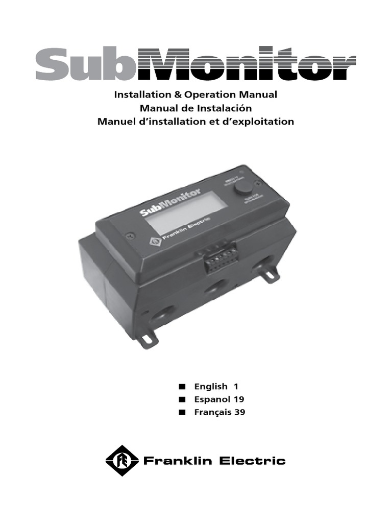 M1472 SubMonitor Manual BODY Tri 03 14 R12 - WEB | PDF | Inductor | Switch