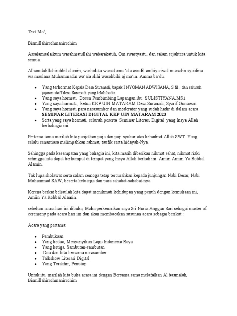 Text MC Seminar | PDF