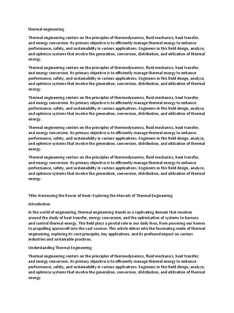 Short Preface Thermal Engineering | Download Free PDF | Heat Transfer ... Short Preface Thermal Engineering | Download Free PDF | Heat Transfer ...