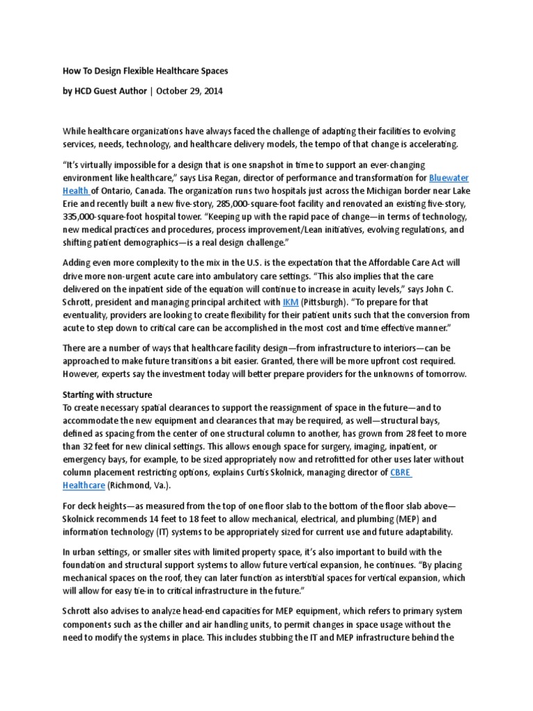 Flexible Design for Healthcare Pros | PDF | Health Care | Patient