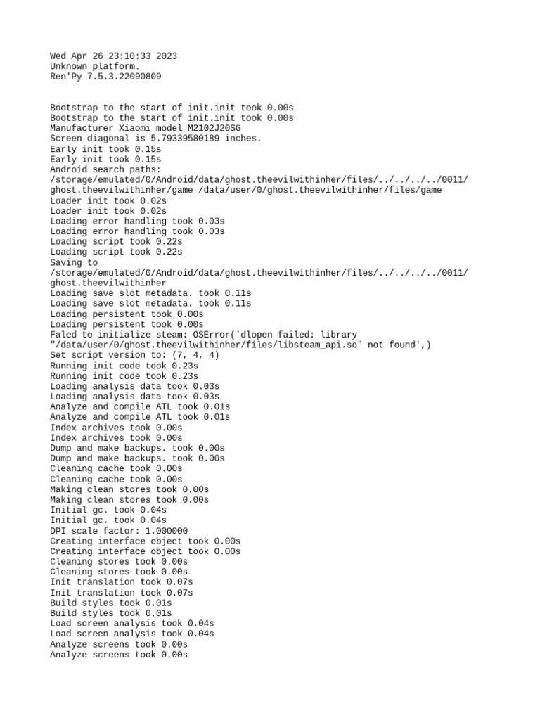 Log | Download Free PDF | Library (Computing) | Booting