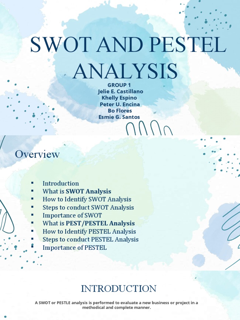 Swot and Pestel Analysis | PDF | Swot Analysis | Economies