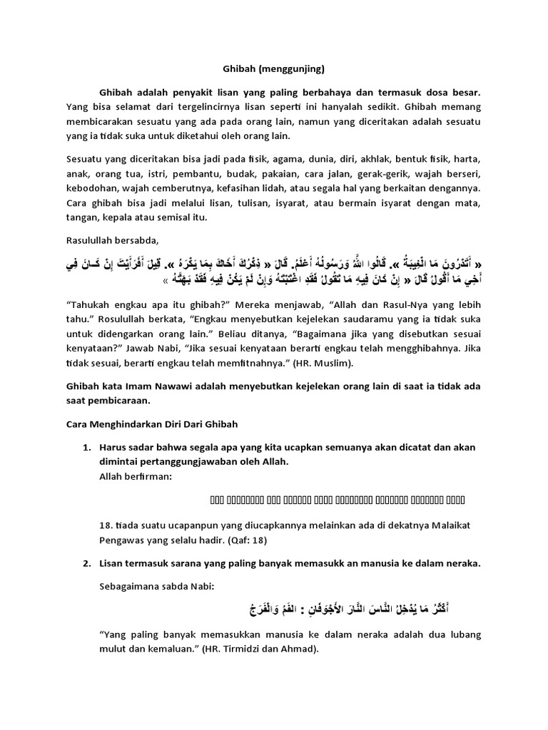 Adab Materi Kelas 4 | PDF