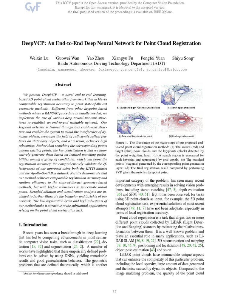 Lu DeepVCP An End-to-End Deep Neural Network For Point Cloud Registration ICCV 2019 Paper ...