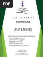 Esat Certification Sample Esat | PDF