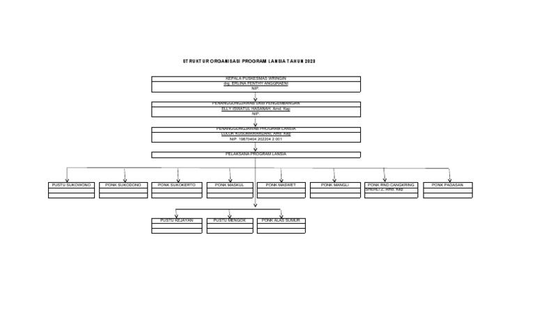 Struktur Organisasi Lansia | PDF