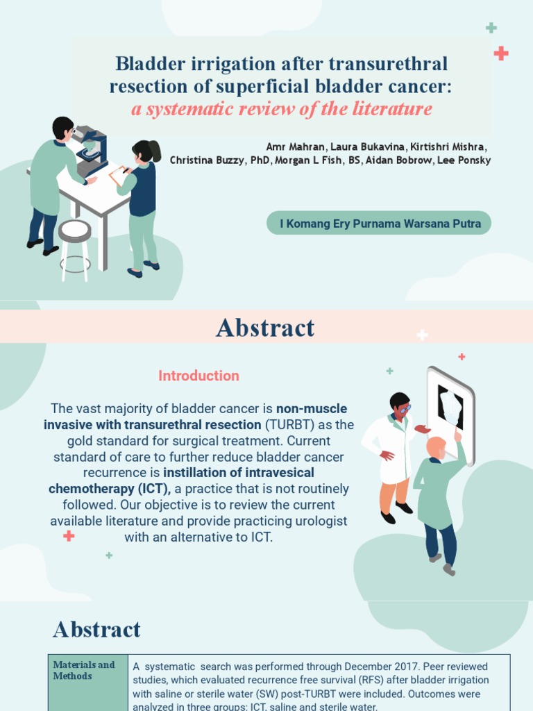 Bladder Irrigation Post-TURBT: A Review | PDF | Health Care | Neoplasms