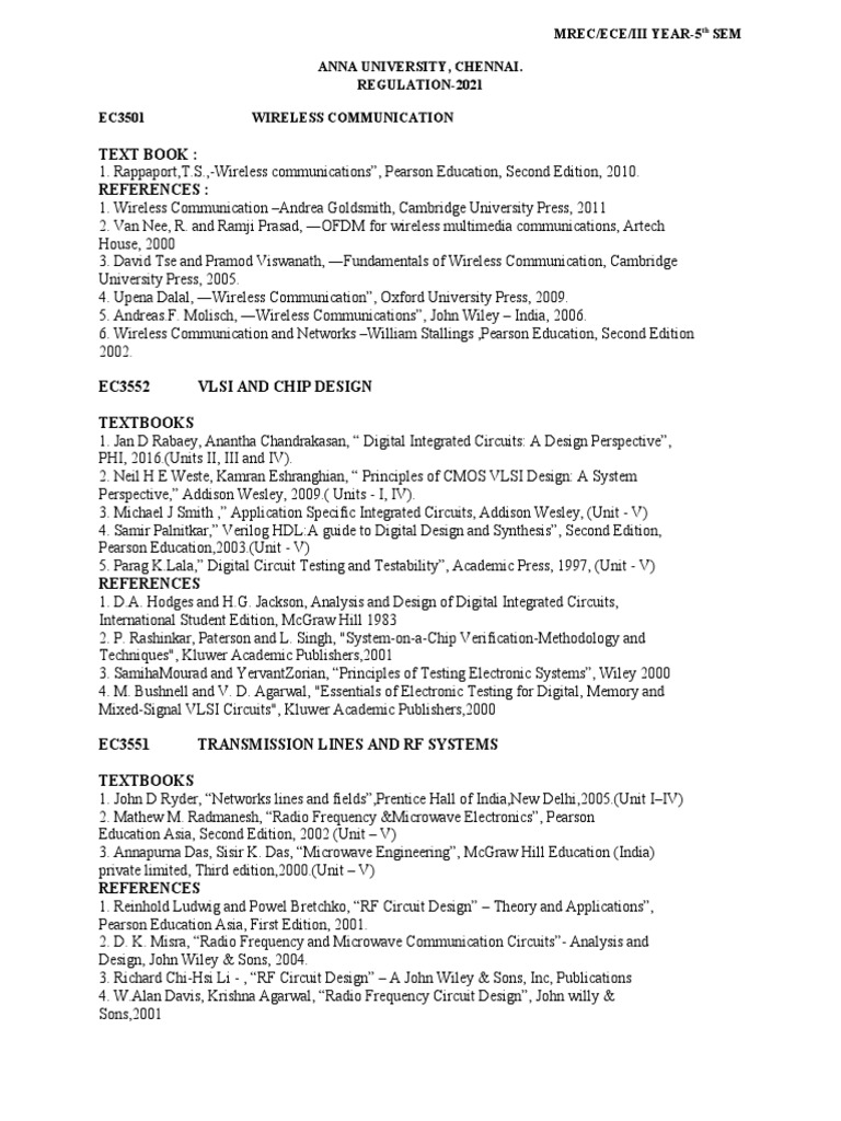 Ece 5TH Sem - Book | Download Free PDF | Computer Engineering | Electronics