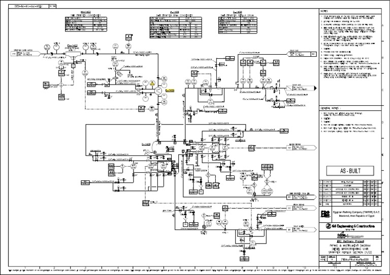 As - Built: D-1408 DHT Stripper Reflux Drum EA-1402 DHT Stripper ...