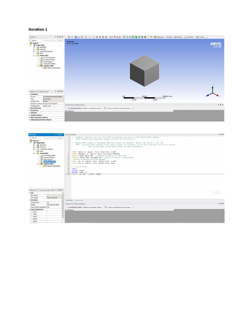 Stiffness Matrix in Ansys | PDF
