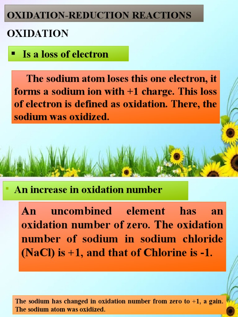 Oxidation Reduction | PDF | Home & Garden | Science & Mathematics
