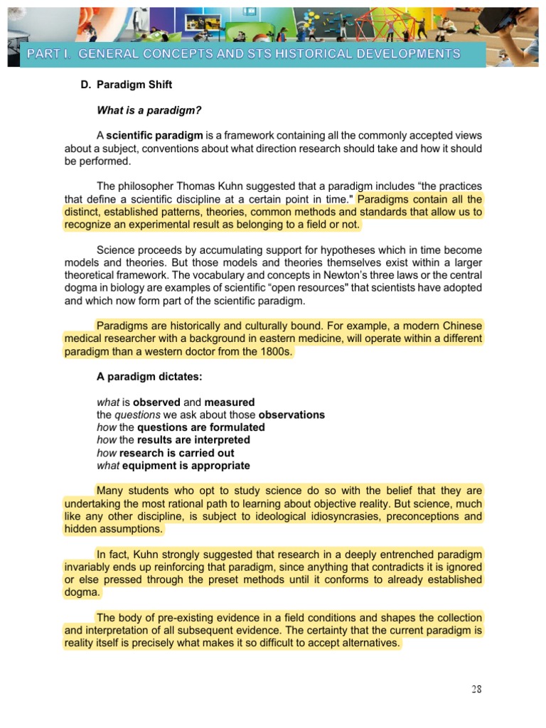 STS Module - 1D | PDF | Paradigm | Science