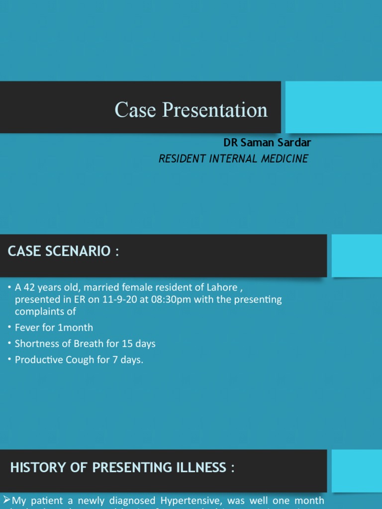 Case Presentation | PDF | Health Sciences | Medicine