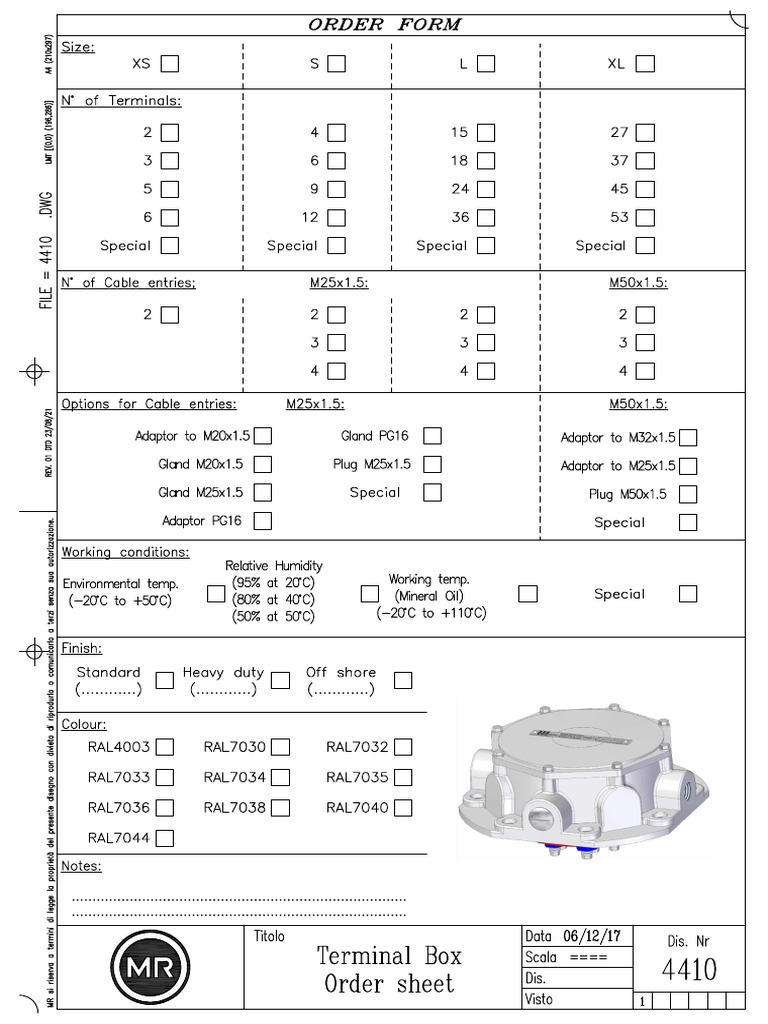 CEDASPE® TBX Order Sheet Order Sheet en | PDF