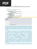 Examen Semana 5 Admon de Proyectos | PDF | Presupuesto | Business