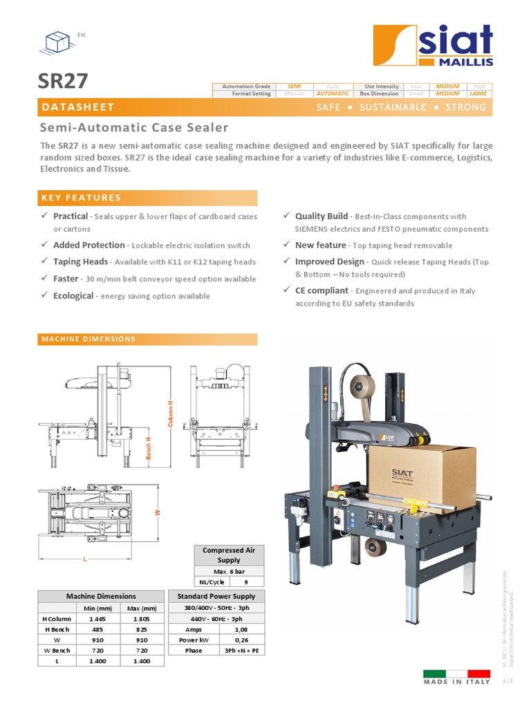 SIAT-Datasheet-SR27 ENG Rev1.2 | PDF | Manufactured Goods