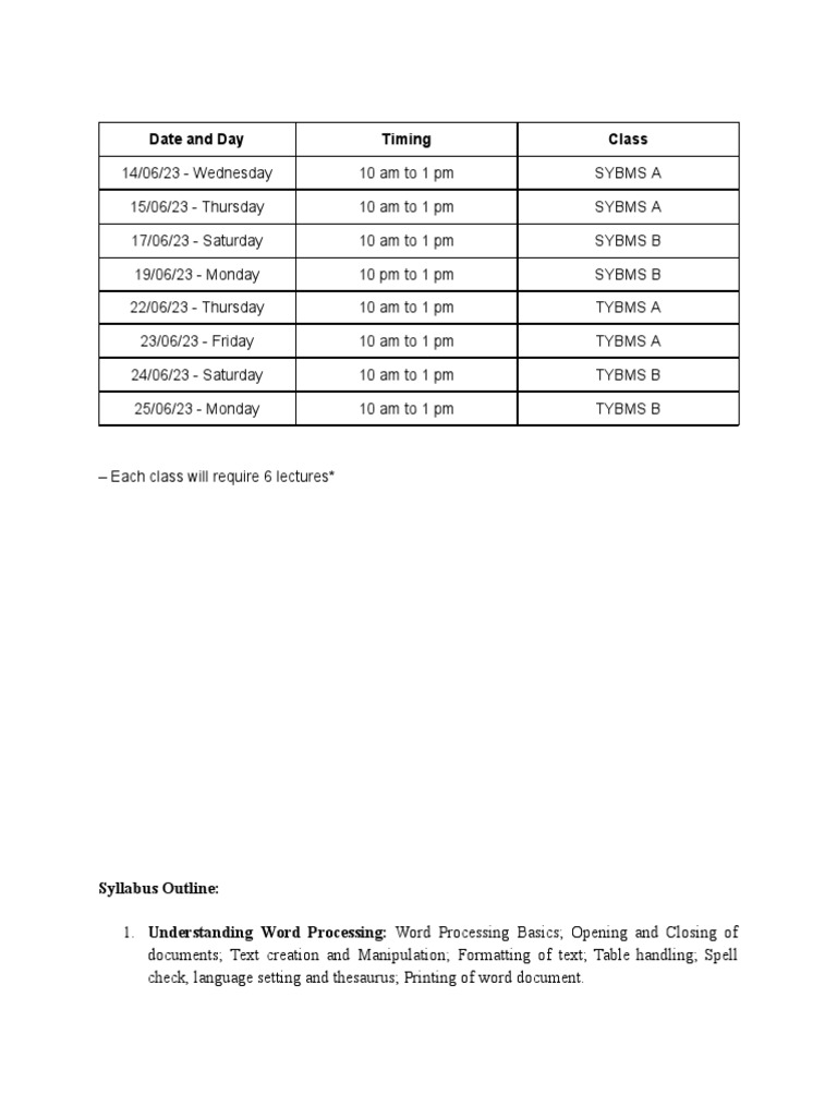 Bridge Course - BMS - Computers | PDF