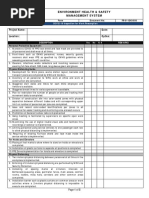FR-01-EHS-041 Staffhouse Barracks Inspection Checklist | PDF | Toilet ...