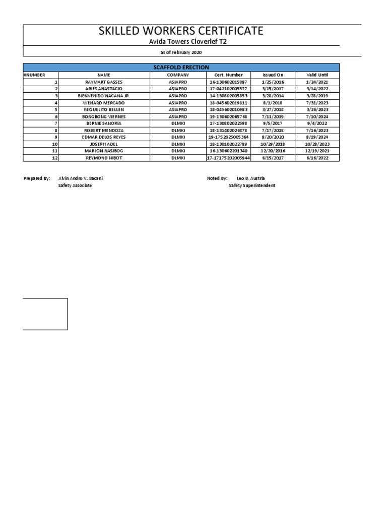 Third Party Cert. | Download Free PDF | Crane (Machine) | Secondary Sector Of The Economy