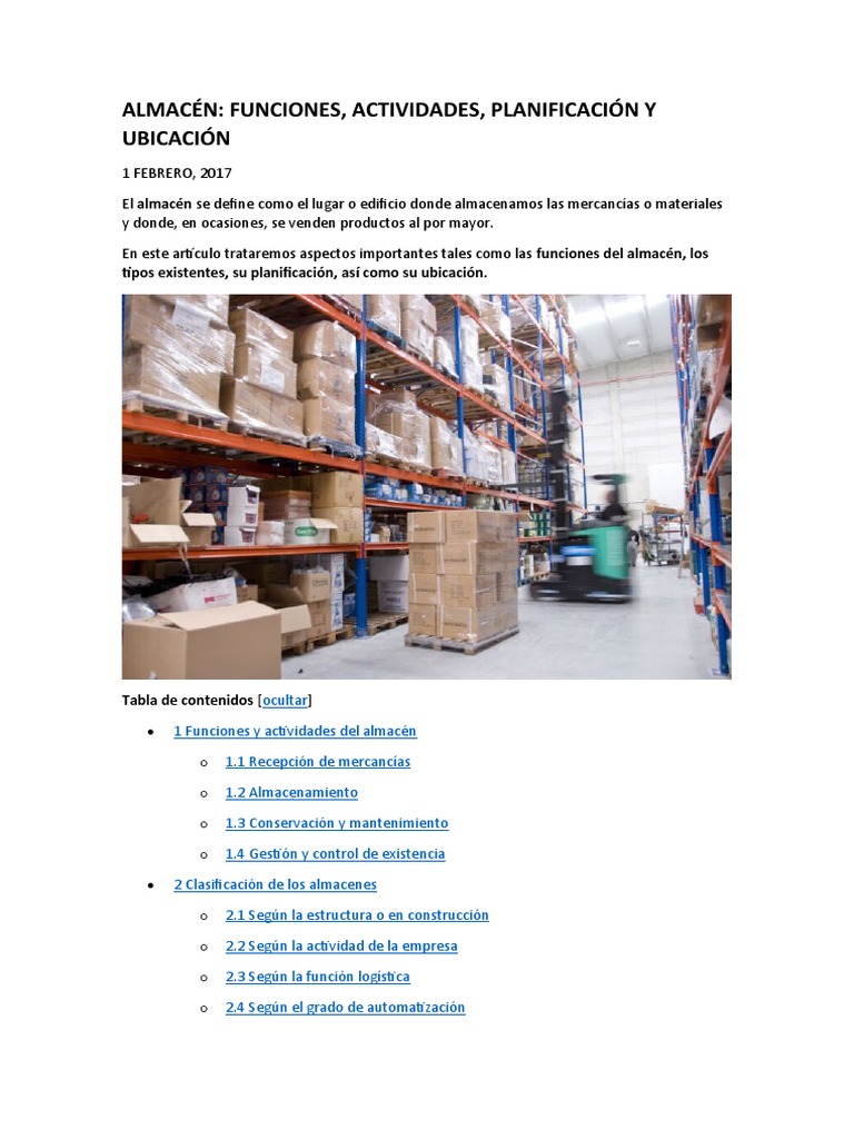 Almacén 2020 | PDF | Almacén | Business