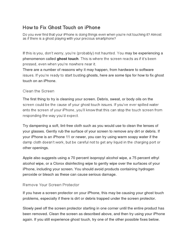 Ghost touch | PDF
