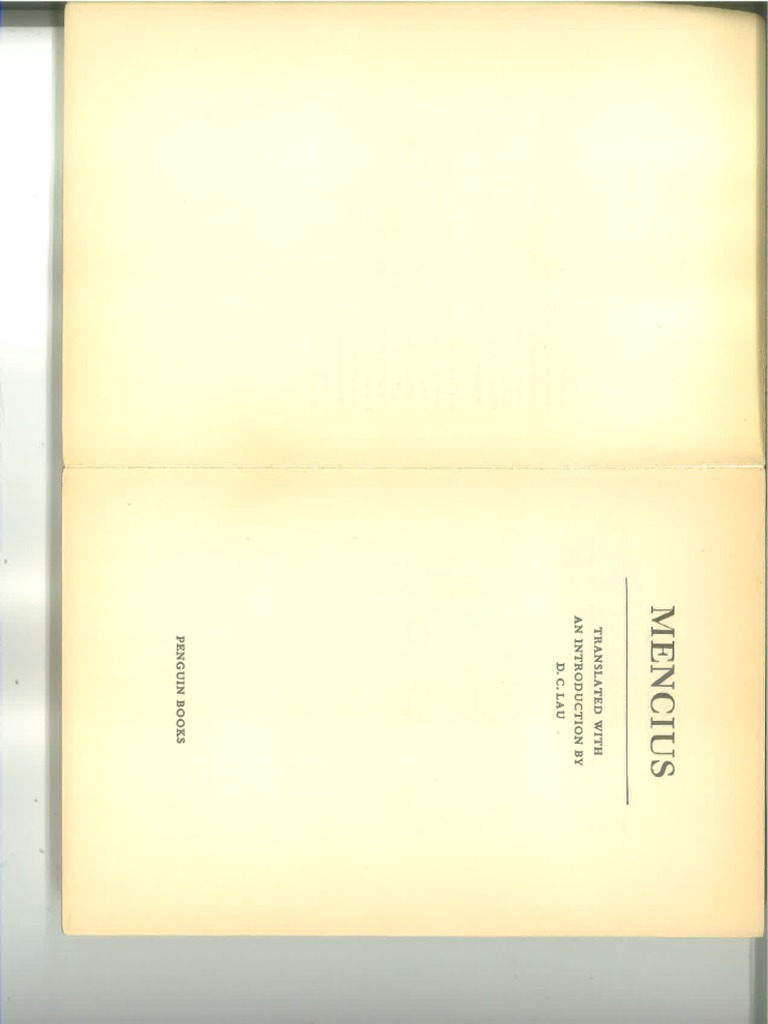 02B Mencius Book I | PDF