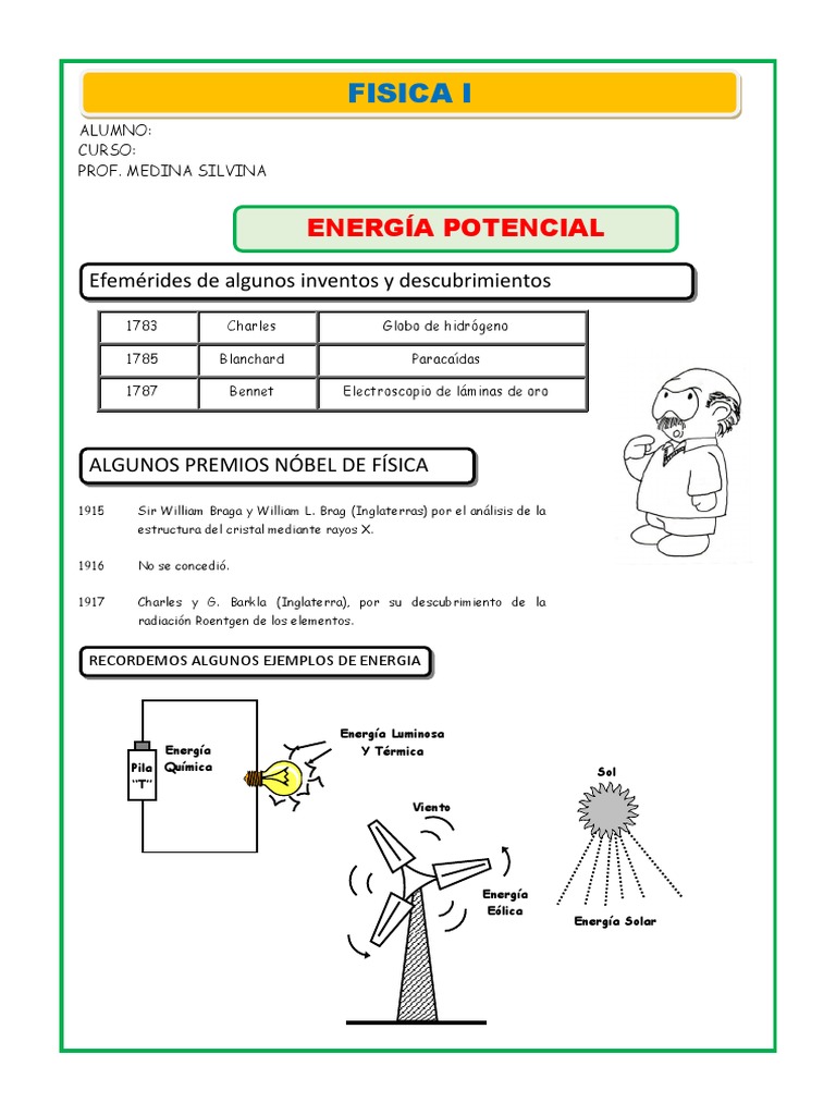 Ejercicios de Energía Cinética y Potencial | PDF | Masa | Energía cinética
