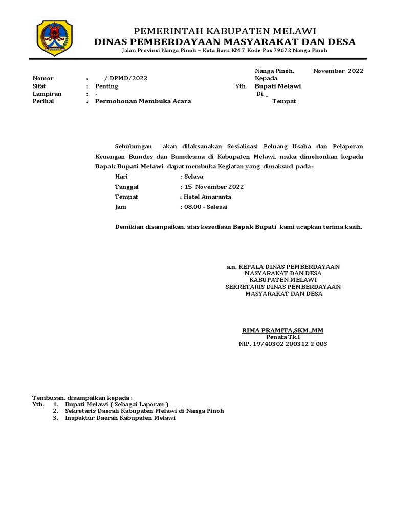 Sosialisasi Peluang Usaha Bumdes Melawi | PDF