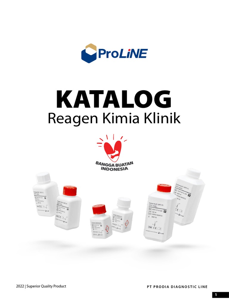 Brosur Reagen Kimia Klinik Proline - PT Rajawali Nusindo SP22.04.R0F | PDF