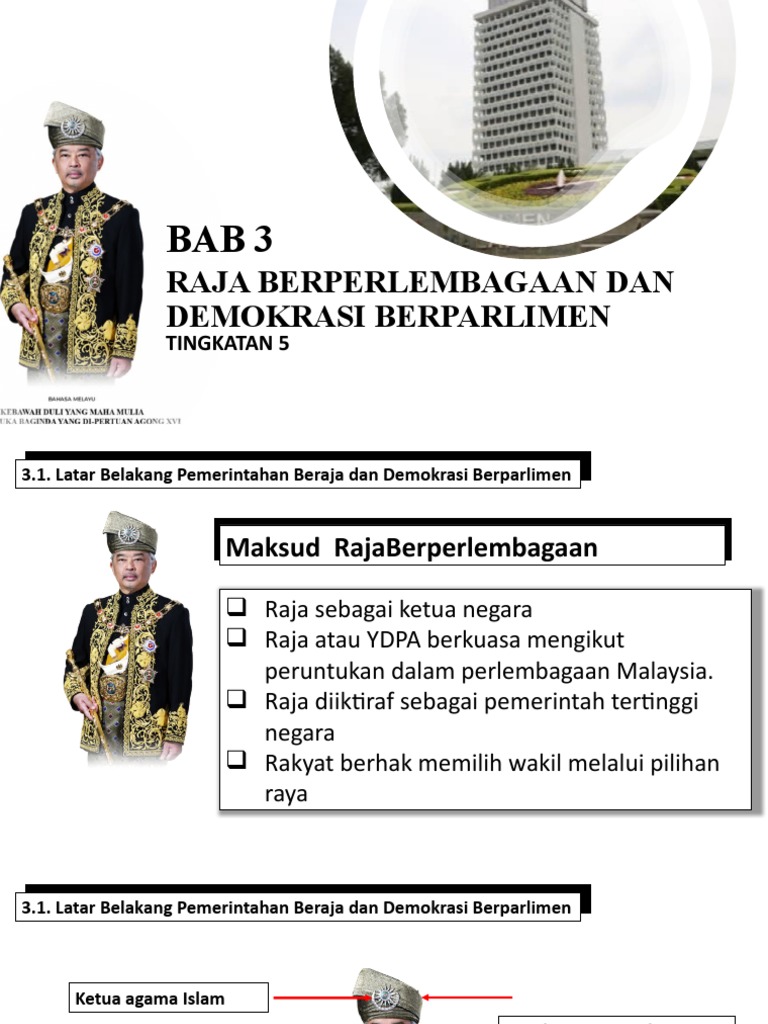 T5-Bab 3 - 2023 Raja Berperlembagaan & Demokrasi | PDF