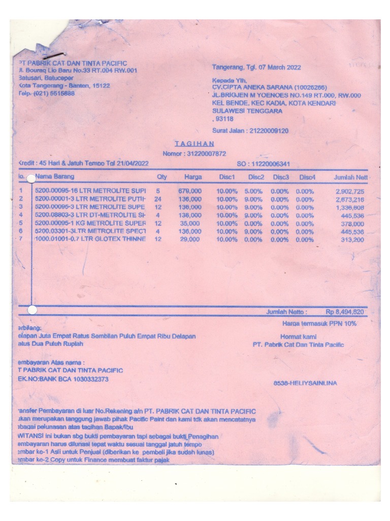 Cv.cipta Aneka Sarana | PDF