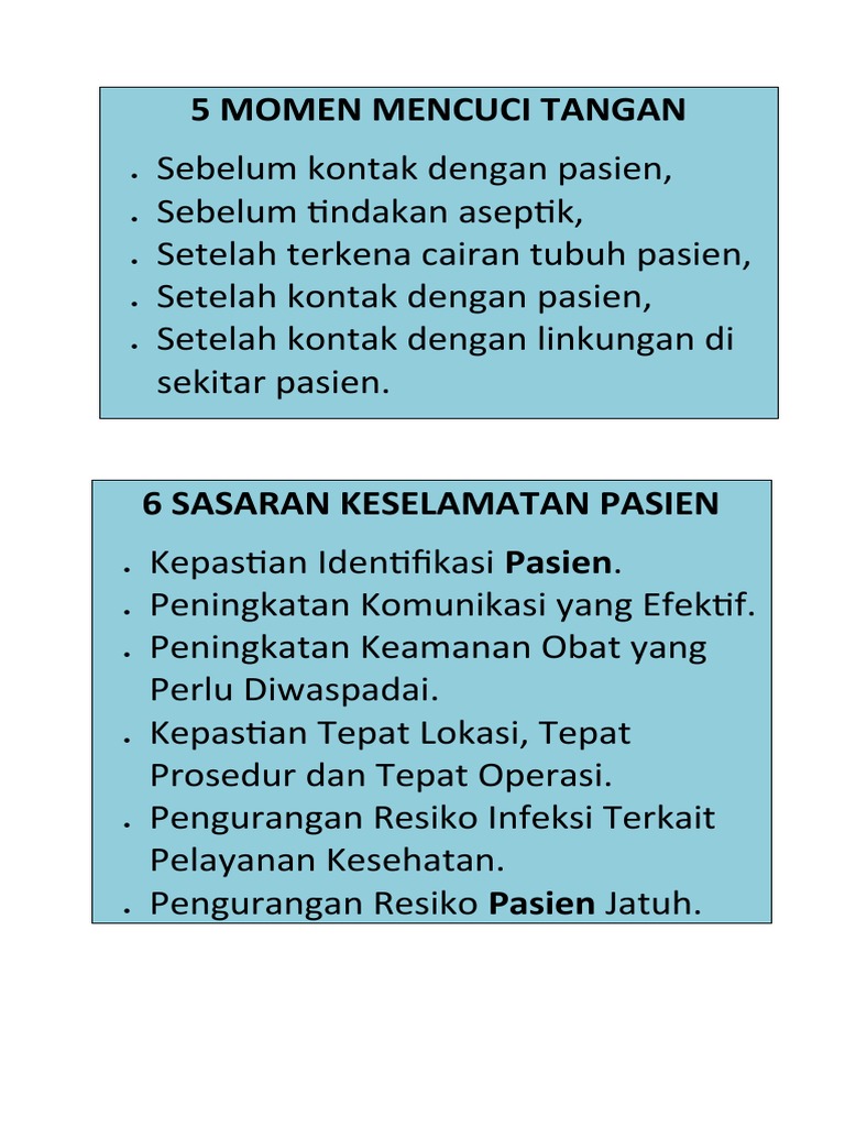 5 Momen Keselamatan Pasien dalam Perawatan | PDF | Sains & Matematika