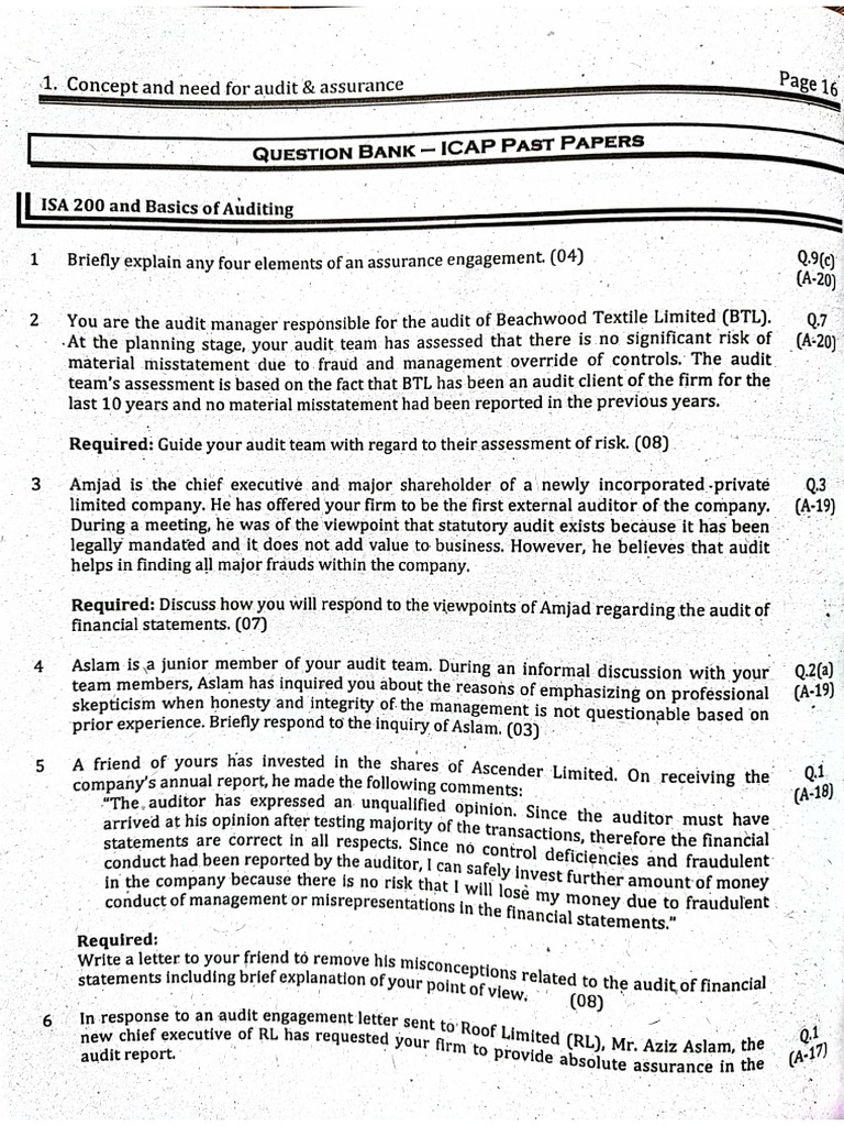 Audit Chapter 1 Q&A CamScanner 07-11-2023 08.16 | PDF