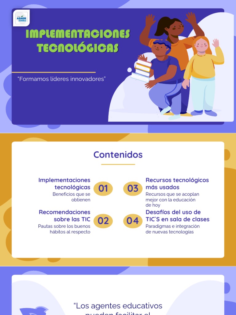 Implementaciones Tecnológicas - Colegio Asher Schools 2022 | PDF | Tecnología de información y ...