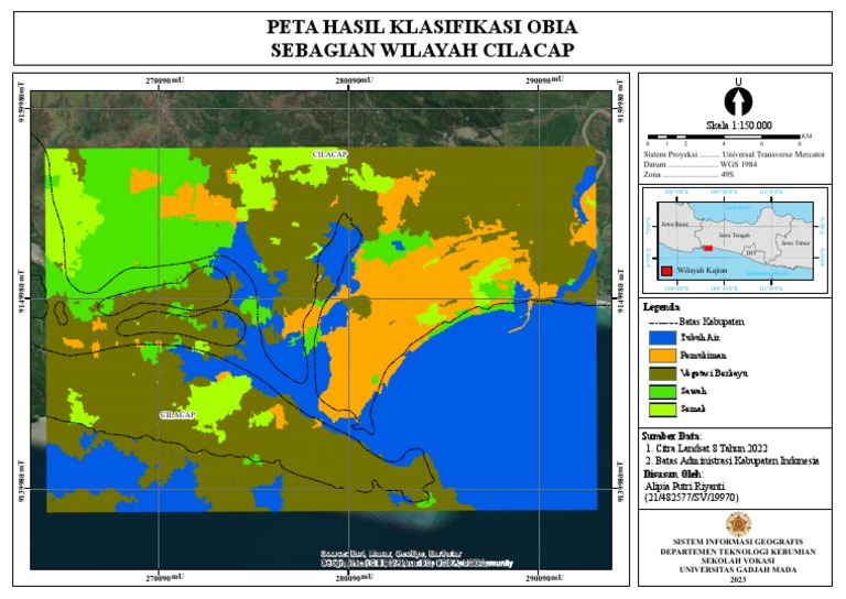 Peta Klasifikasi OBIA Cilacap | PDF