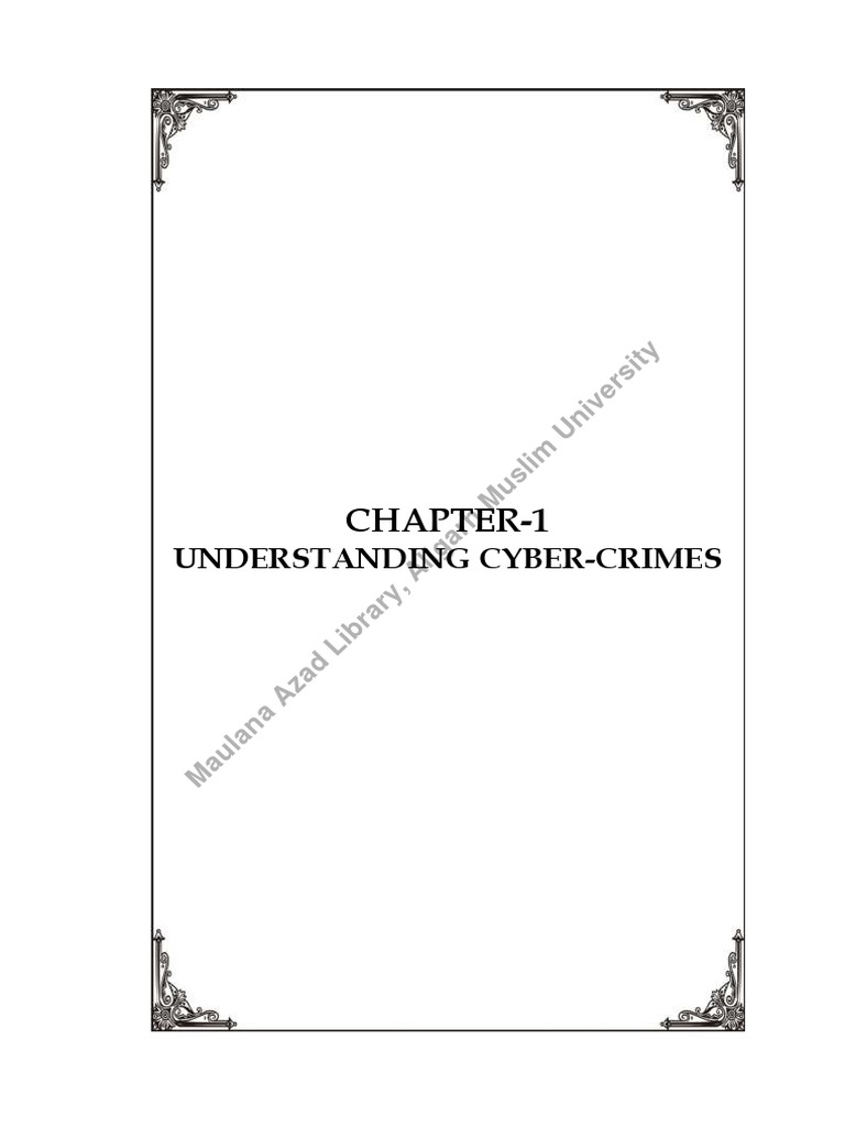 09 Chapter 1 | PDF | Mens Rea | Cybercrime