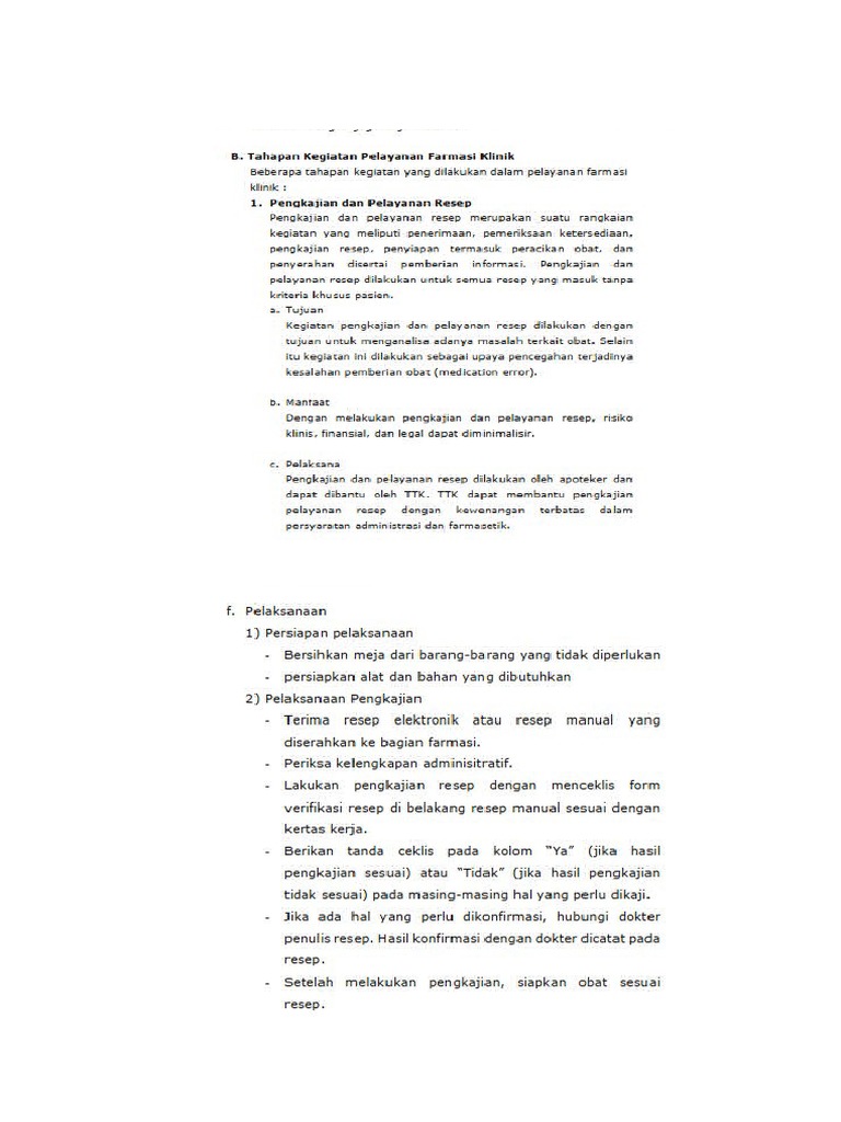 3 10 1 D Sop Pengkajian Resep Dan Pelayanan Resep Pdf