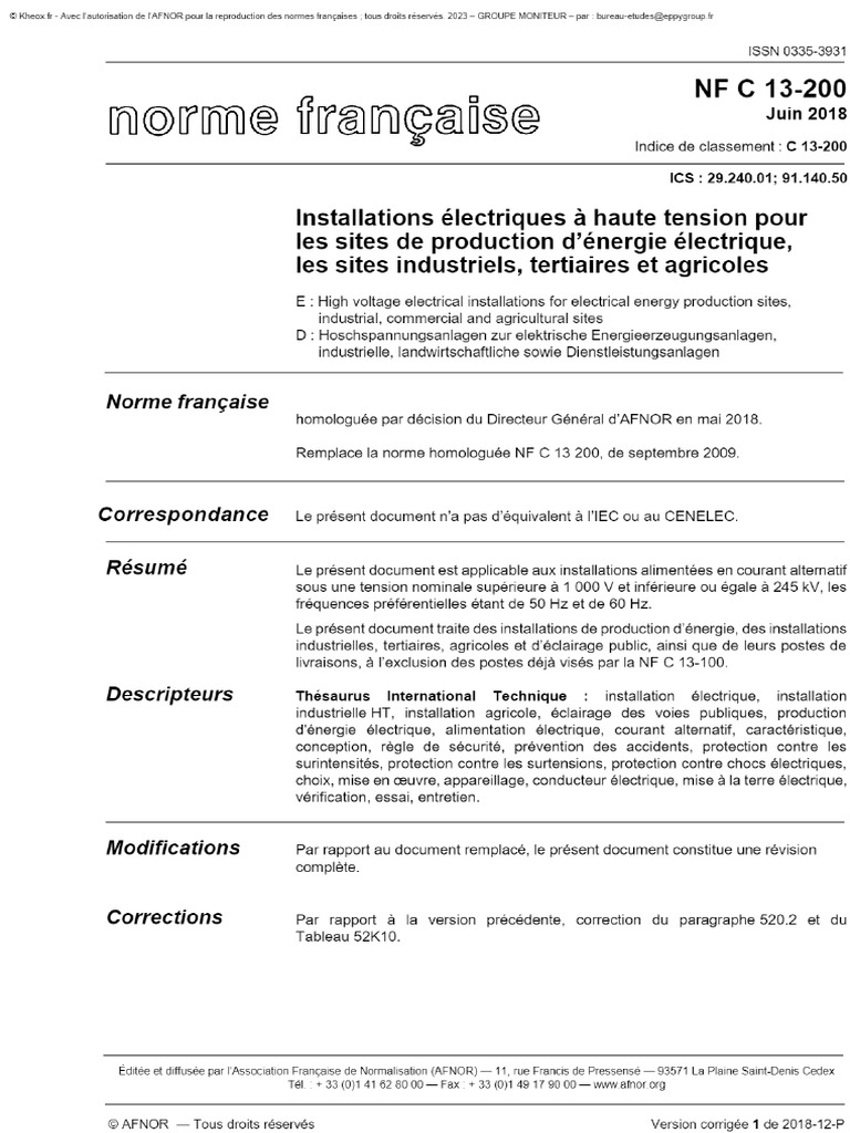 NF C13-200 | PDF